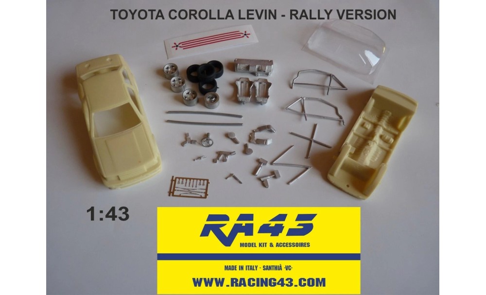 1/43 Toyota Corolla Levin GT Rally Montecarlo 1984 Fritzinger
